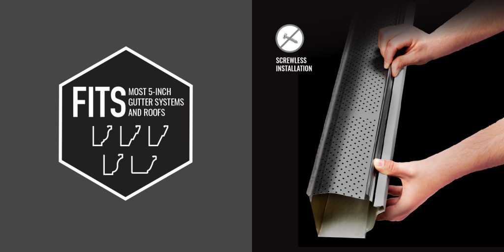 Gutter guards, leaf screen, eavestrough protection system, aluminum ...