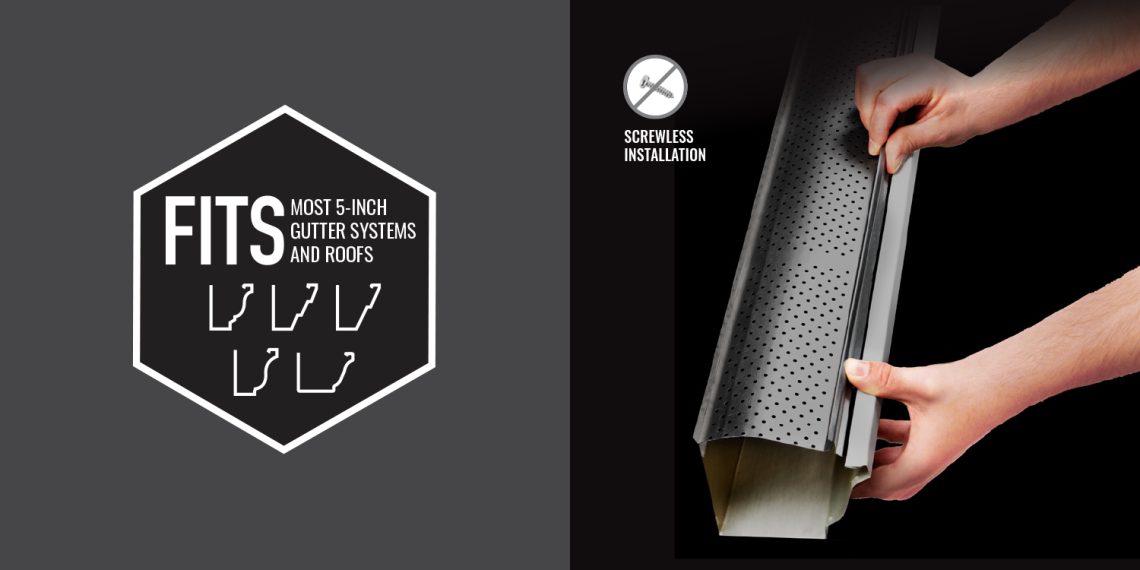 Gutter guards, leaf screen, eavestrough protection system, aluminum ...